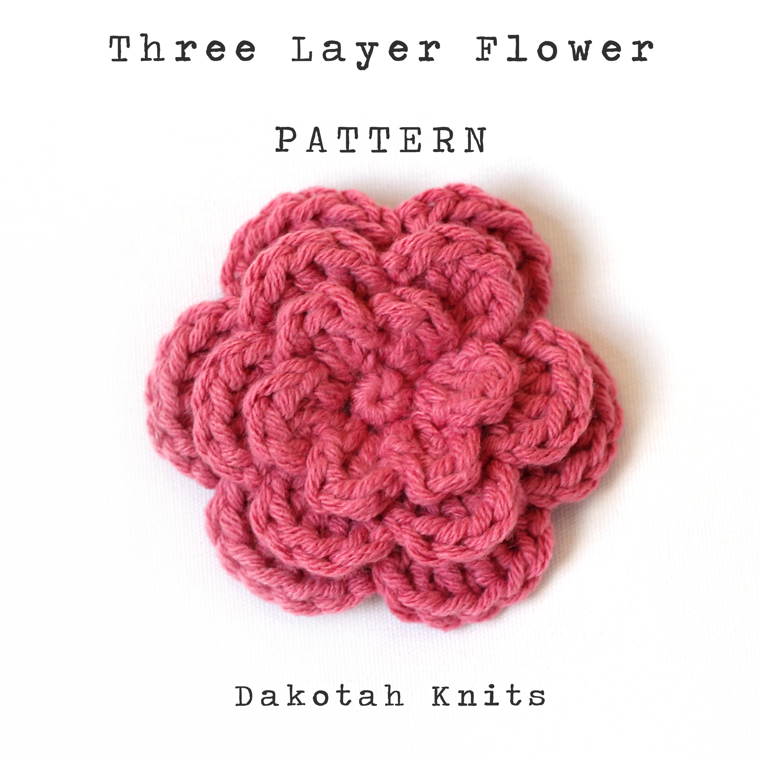 Three Layer Flower Pattern ::Free Pattern::